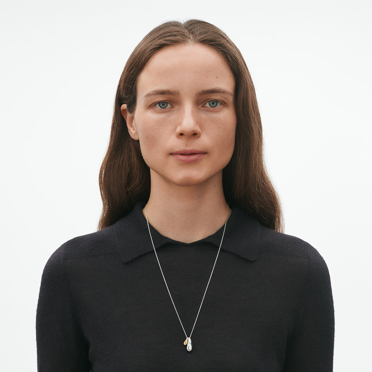 Georg Jensen - Reflect Double Drop halskæde, 60 cm - 20001845 | 4.975 ...