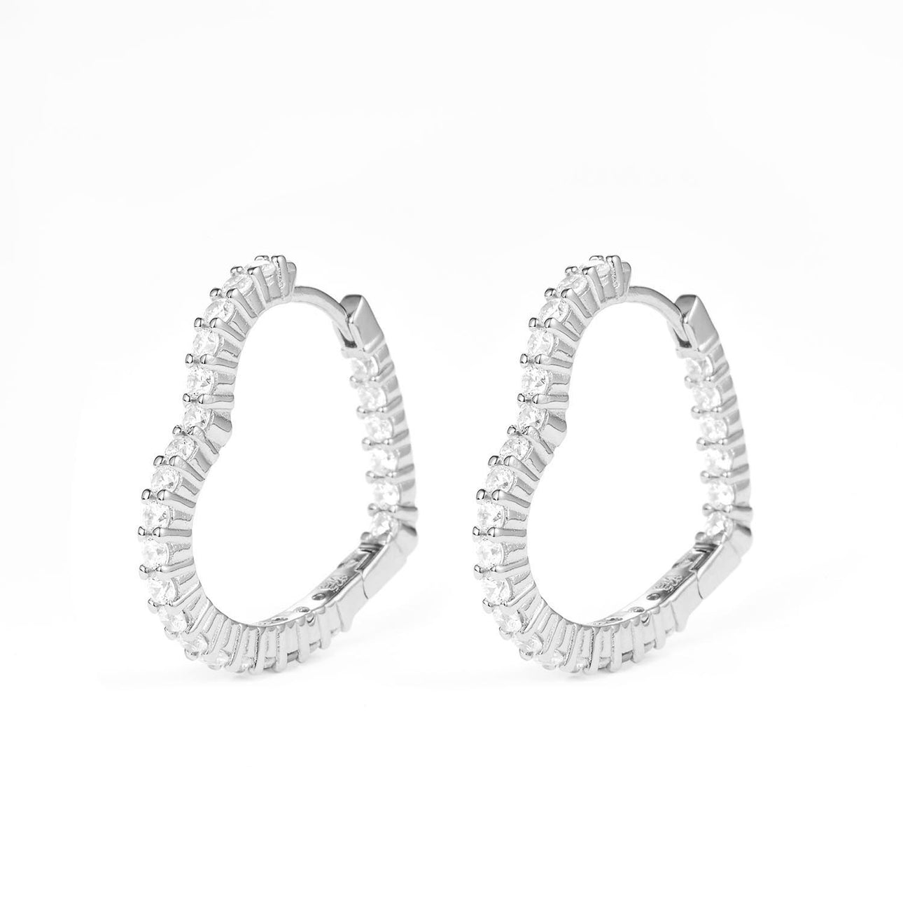 Vibholm X Julie Elgaard - Limited edition My Heart Medio Hoop, zirkoni