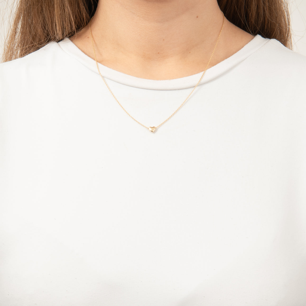 Vibholm GULD - Halskæde m. hjerte, 42+3 cm - 8 kt. guld | 1.499,00 kr | Vibholm Guld | Fri fragt ...