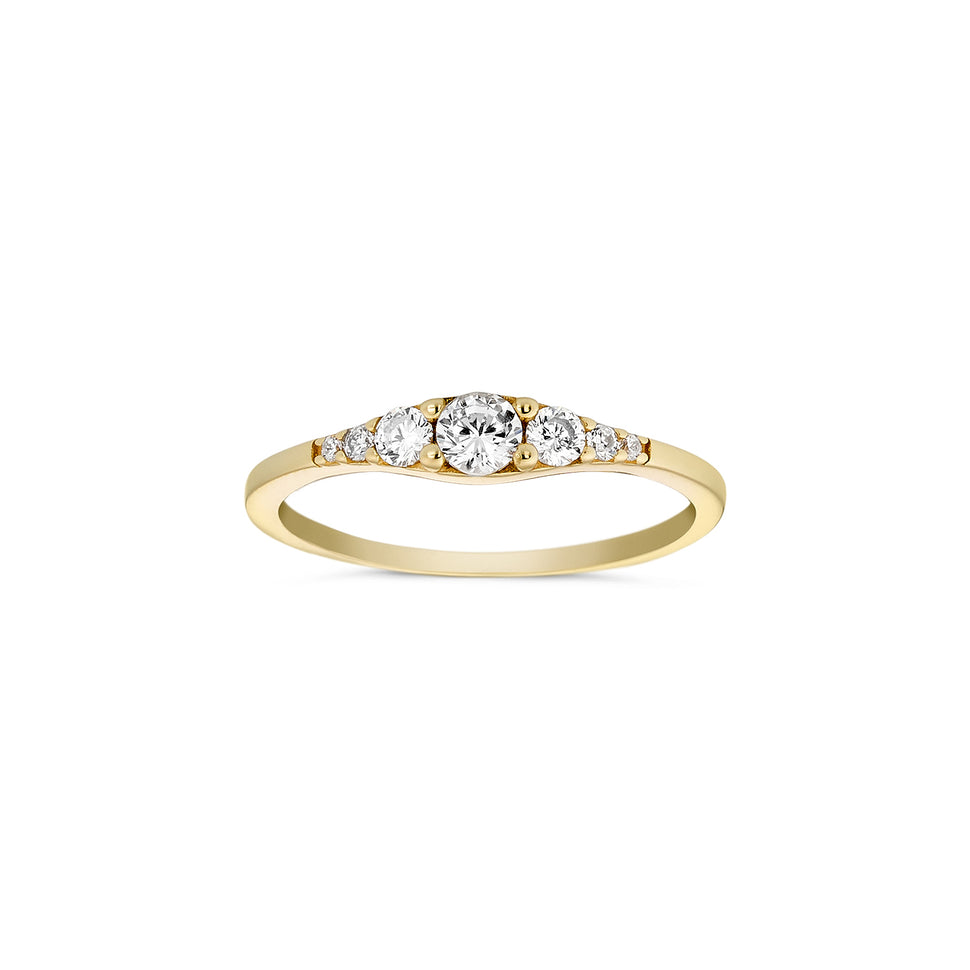 Vibholm GULD - Ring m. zirkonia, petit - 8 kt. guld | 1.999,00 kr ...