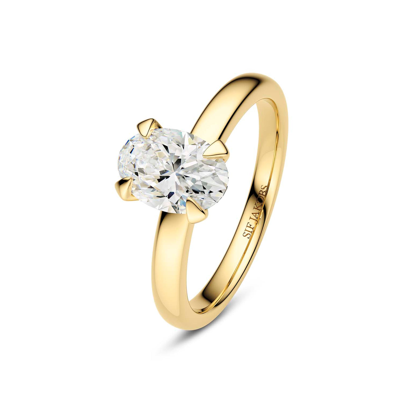 Sif Jakobs Diamond - Grace Ovale Solitaire ring, 1,00 ct. TW G-H/VS