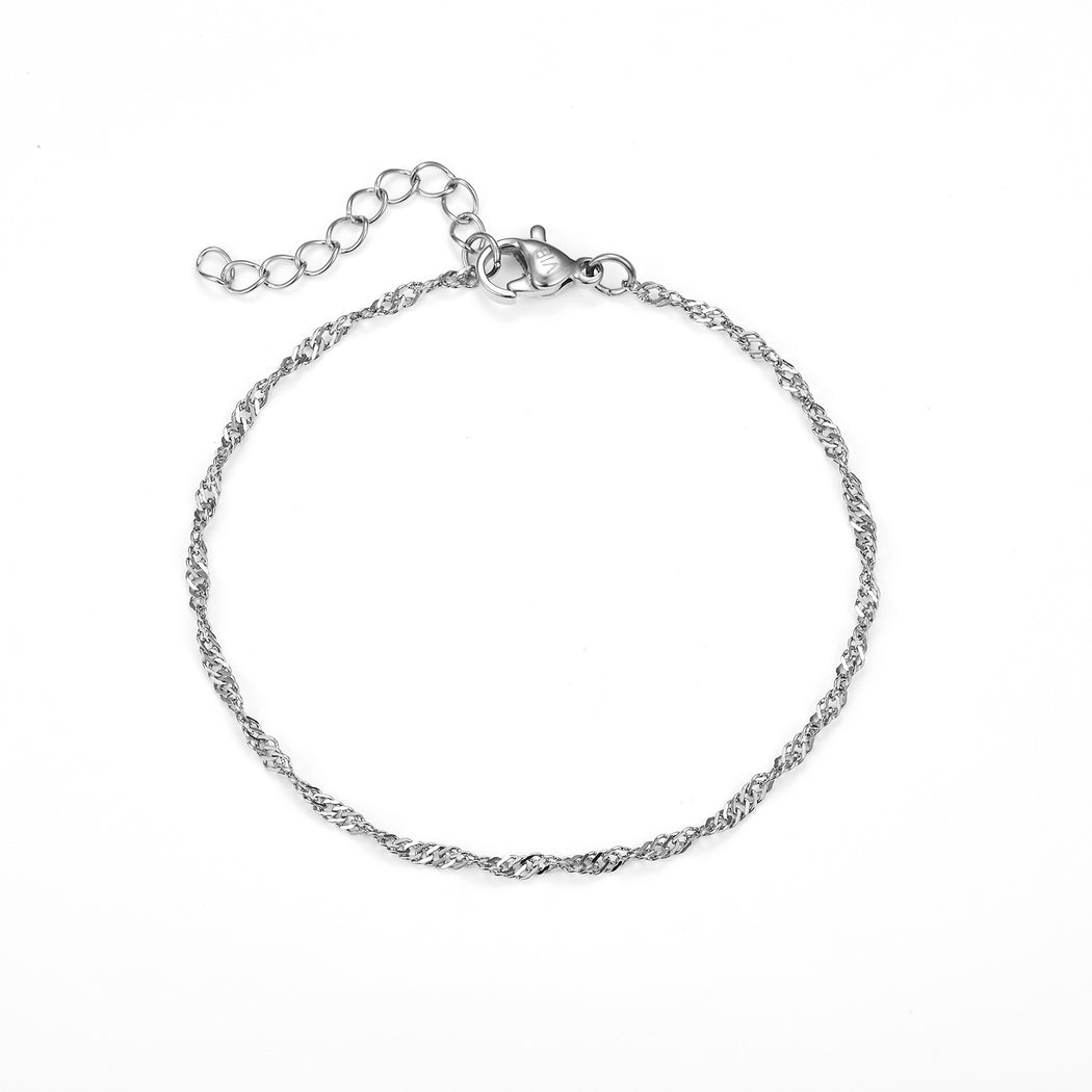 Baía Jewellery - Singapore armbånd, 16-19 cm - Rustfrit stål | 167,20 ...