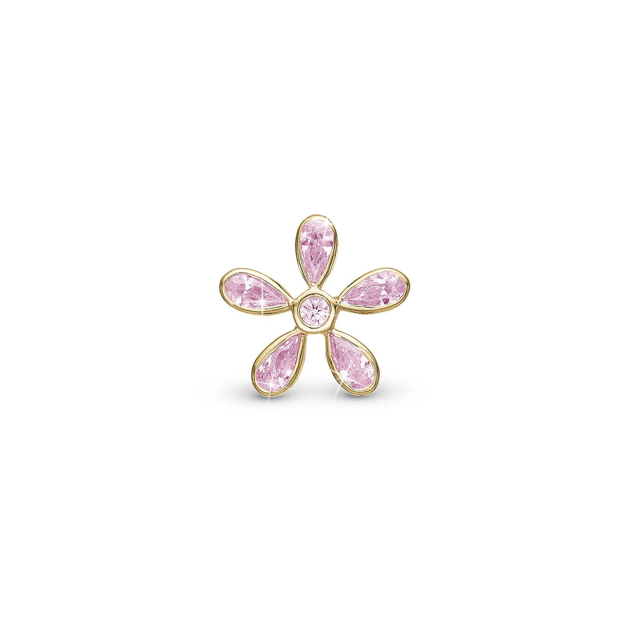 Christina - Magic Flower Pink charm, 6 mm - Forgyldt sterlingsølv | 399 ...