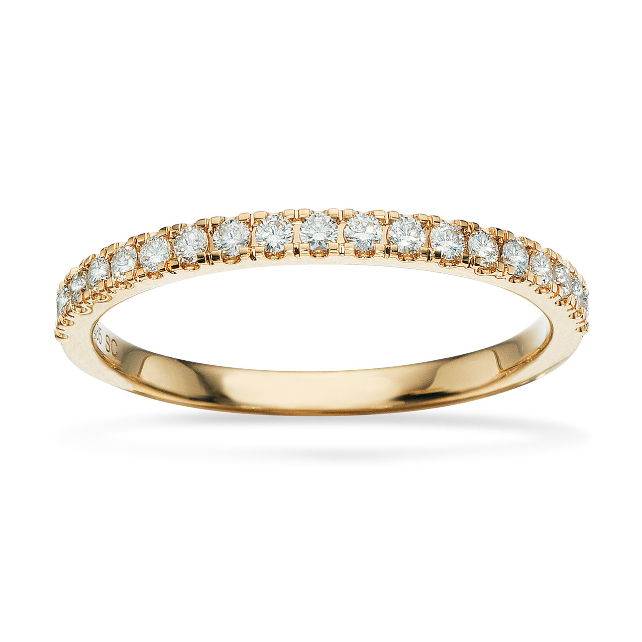Scrouples - Dazzling ring m. 1 række 0,24 ct. - 14 kt. guld | 9.996,00 ...