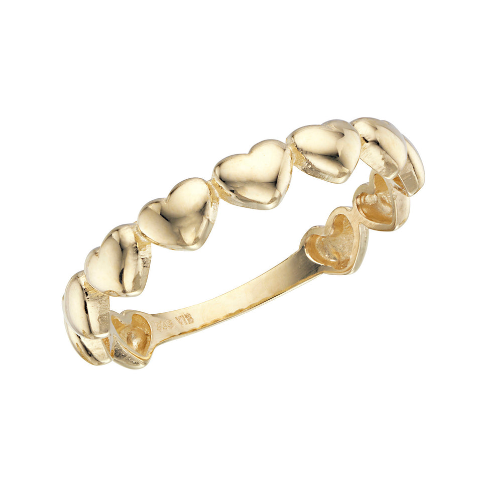 Vibholm GULD - Hjerte ring - 8 kt. guld | 1.399,00 kr | Vibholm Guld ...