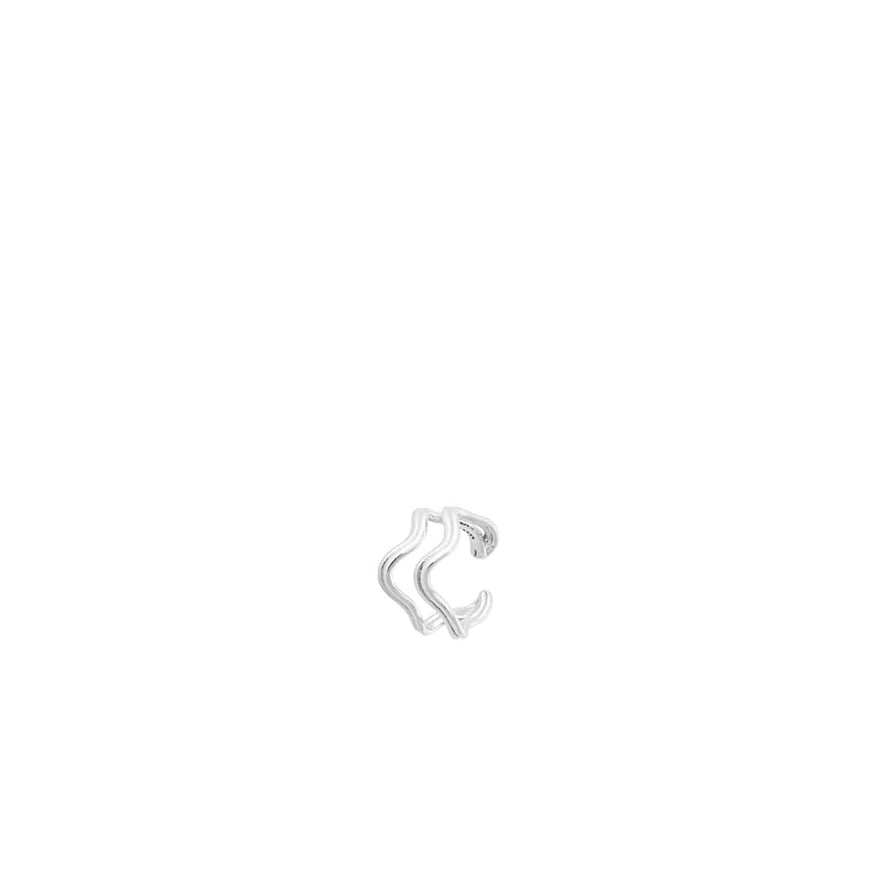 Pernille Corydon - Double Wave earcuff - E-457-S | 240,00 kr | Pernille Corydon | Fri fragt ved ...